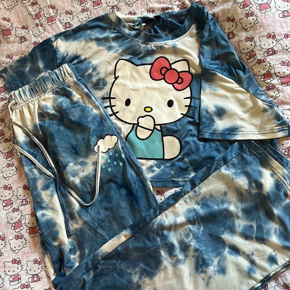 Hello Kitty | Tops | Hello Kitty Shein Matching Top And Bottom Set ...